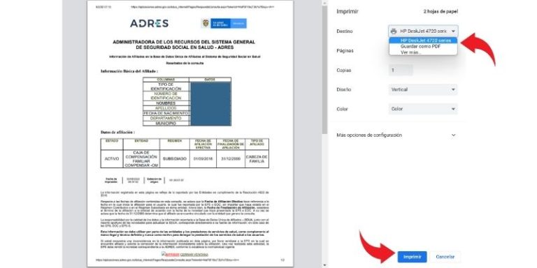 Consultar Fosyga ADRES 2025 - Consultar EPS